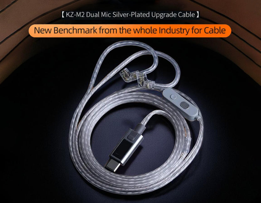 KZ M2 Cable with Mic - Upgrade Audio | 3.5mm & Type-C | Concept Kart