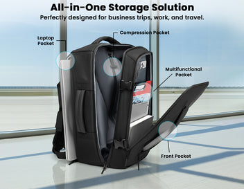 TECPHILE 35L Vacuum Backpack for Travelling fit for 16” Laptop Bag ...