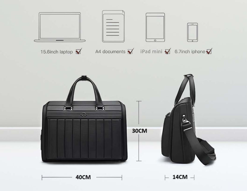 BANGE YZ350 Office Laptop Business Briefcase Messenger Bag 15.6inch ...