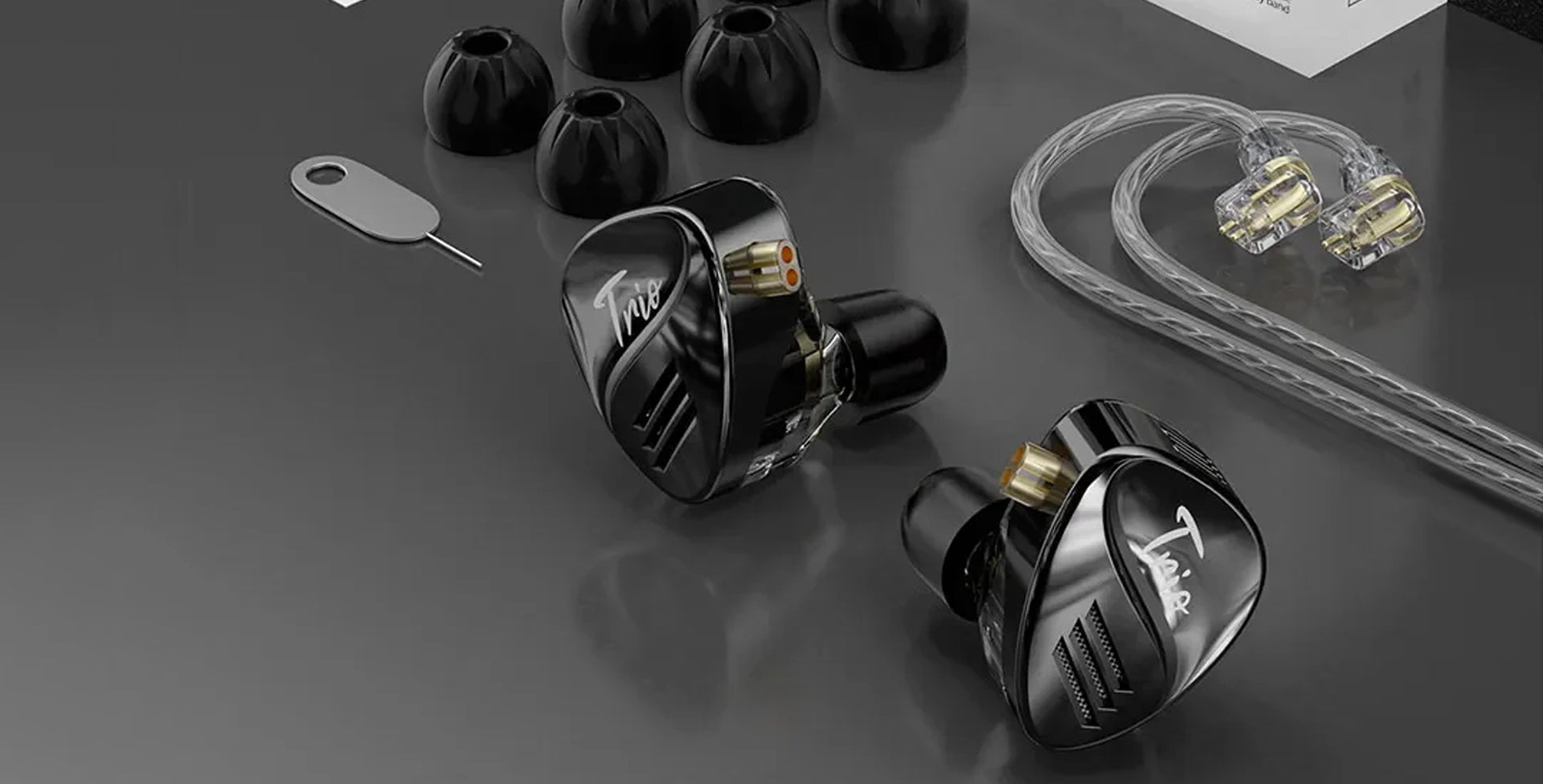 CCA Trio Tripple 8mm Dynamic Driver IEM | Concept Kart