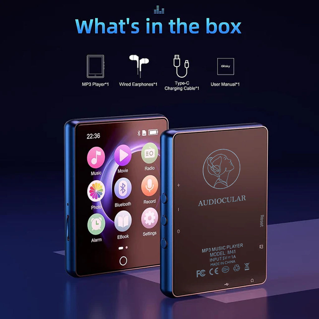 AUDIOCULAR M41 Portable Mp3 Player with Bluetooth Support | Concept Kart
