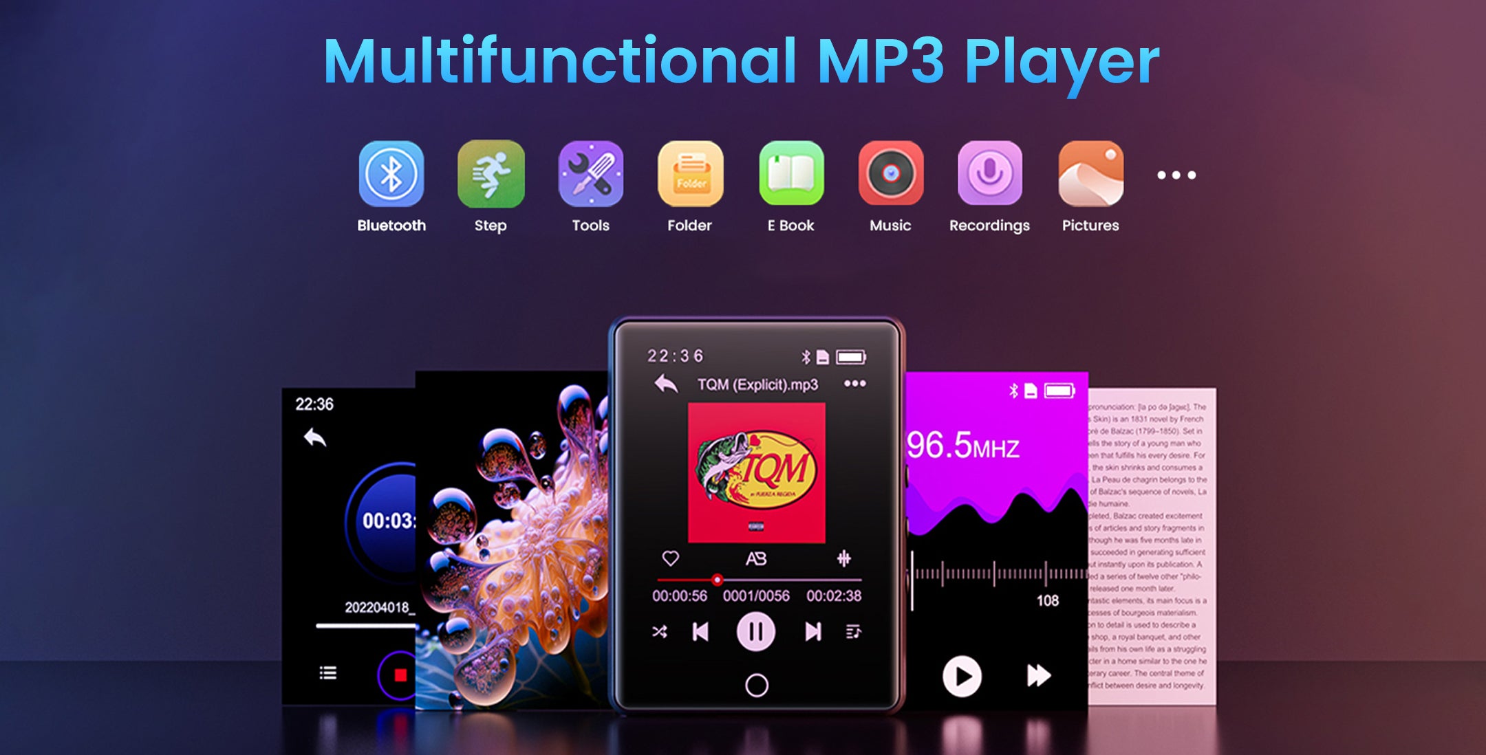 AUDIOCULAR M41 Portable Mp3 Player with Bluetooth Support | Concept Kart