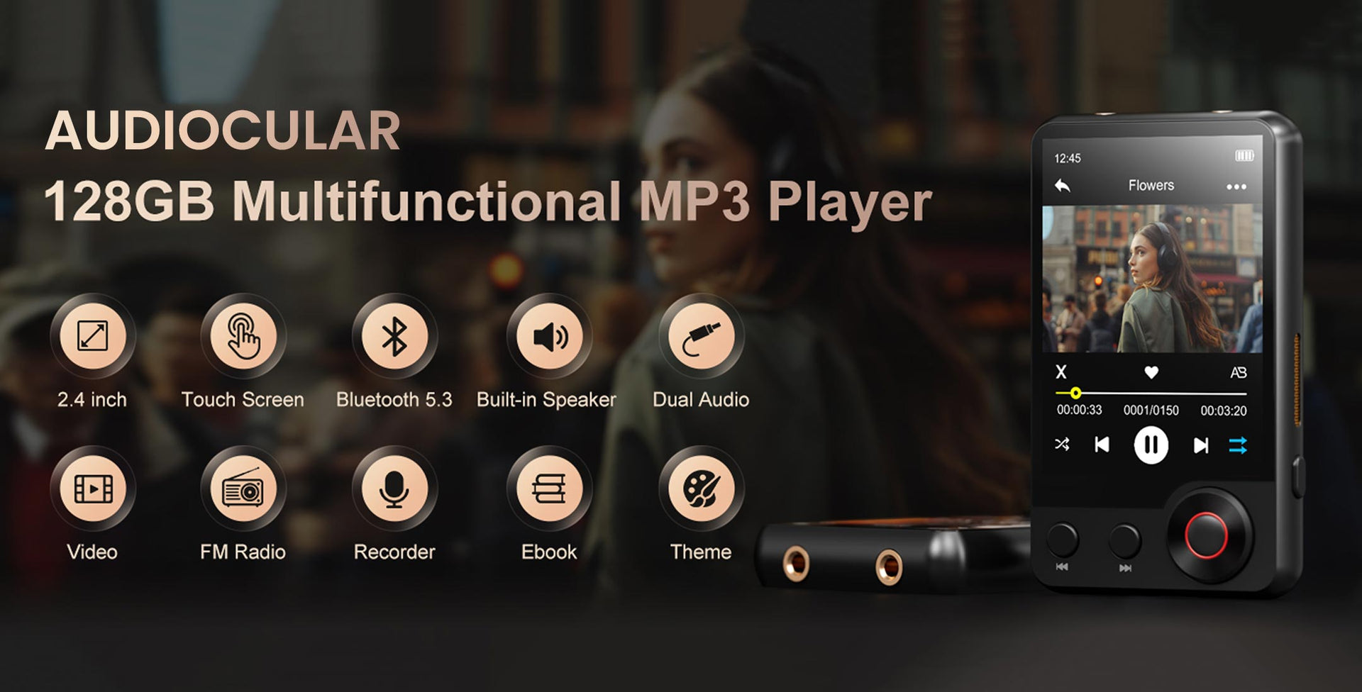 AUDIOCULAR M71 Portable Mp3 Music Player | Concept Kart