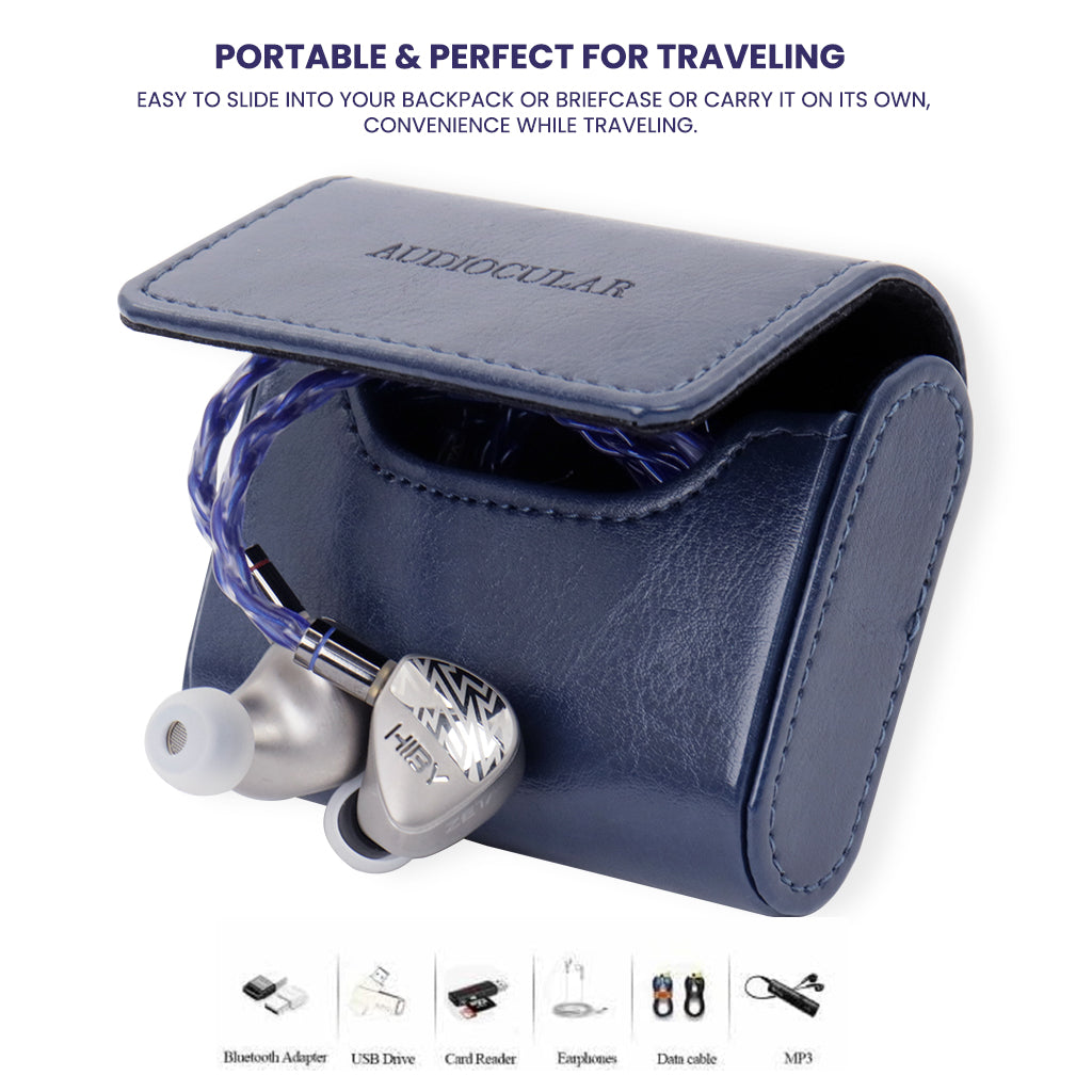 AUDIOCULAR PU Leather Earphone Case | Concept Kart