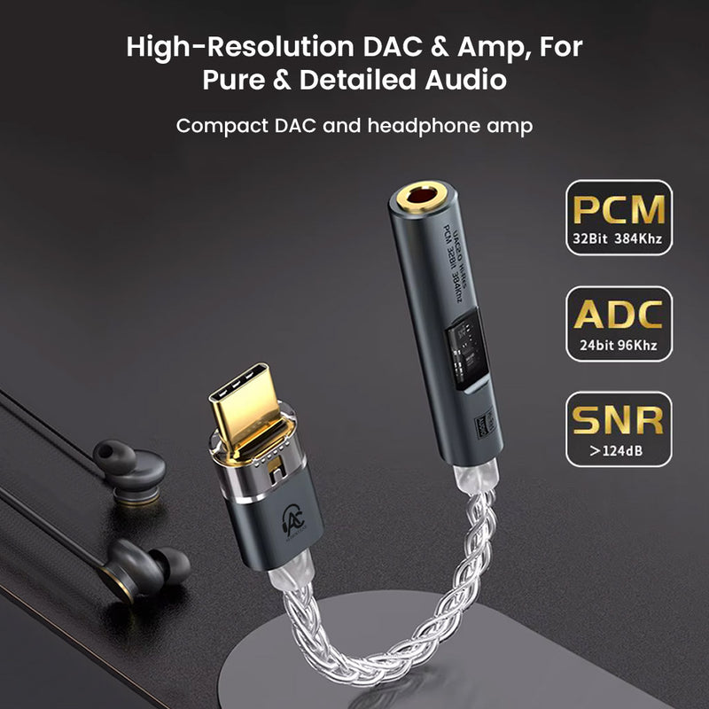 AUDIOCULAR SPARK DAC Dongle - Hi-Res CX31993 Portable DAC & Amp ...