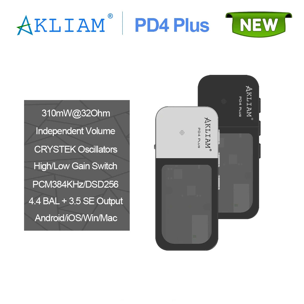 AkLIAM - PD4 Plus Portable Dac & Amp | Concept Kart