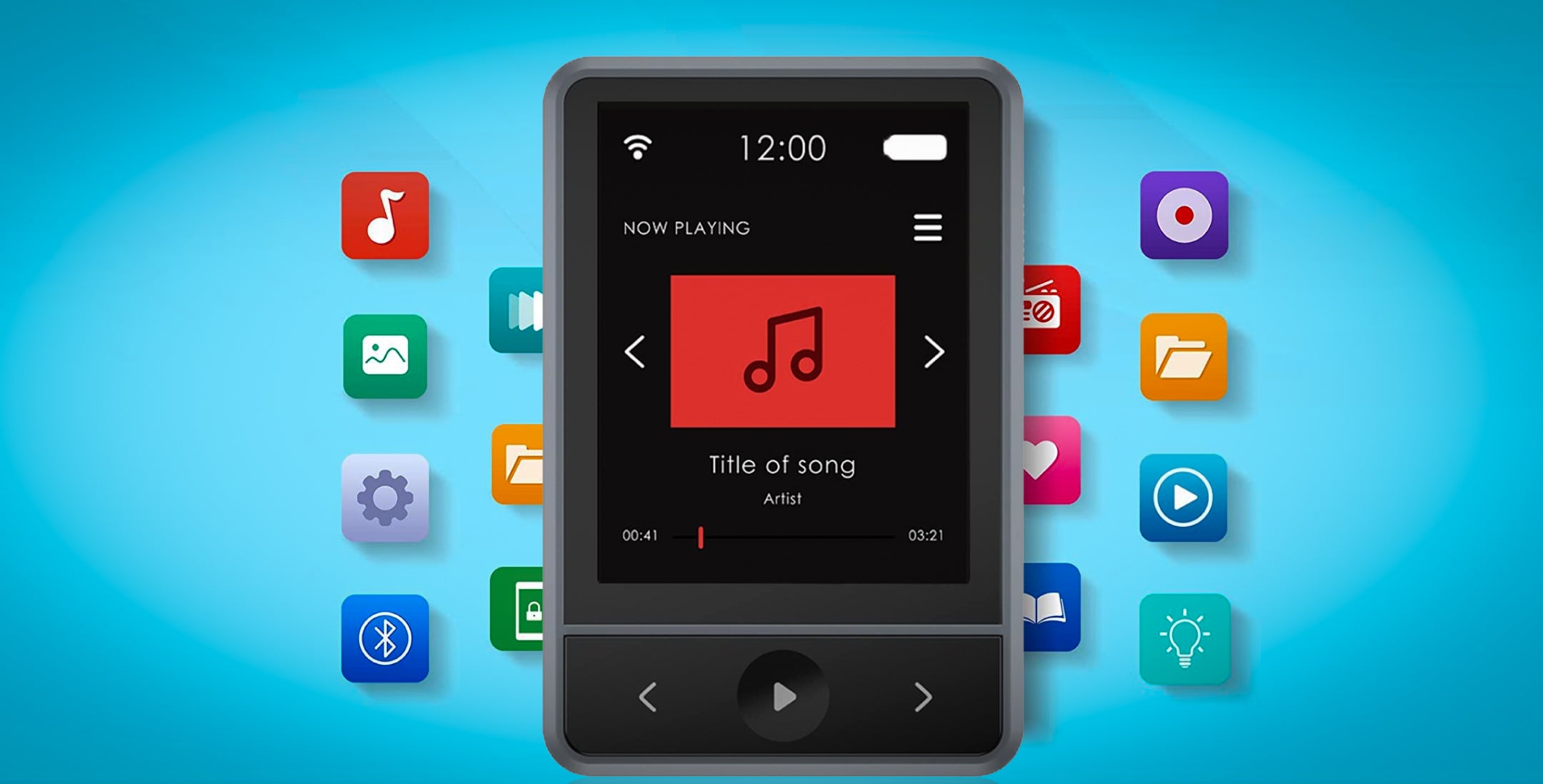 ChenFec M18 Portable Bluetooth MP3 Player | Concept Kart