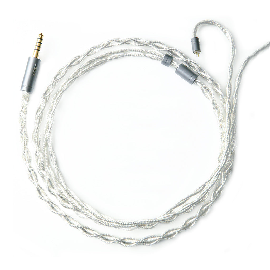 JUZEAR Limpid OFC Silver Plated Upgrade Cable for IEM | Concept Kart