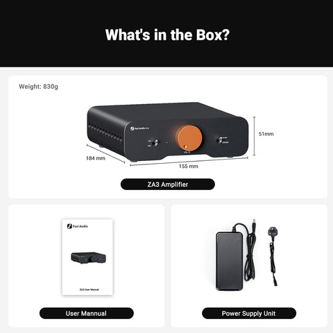 Fosi Audio ZA3 48V Balanced Stereo Amplifier | Concept Kart