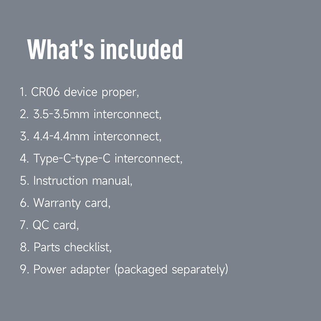 HiBy CR06 HiFi Digital Audio Player Dock | Concept Kart