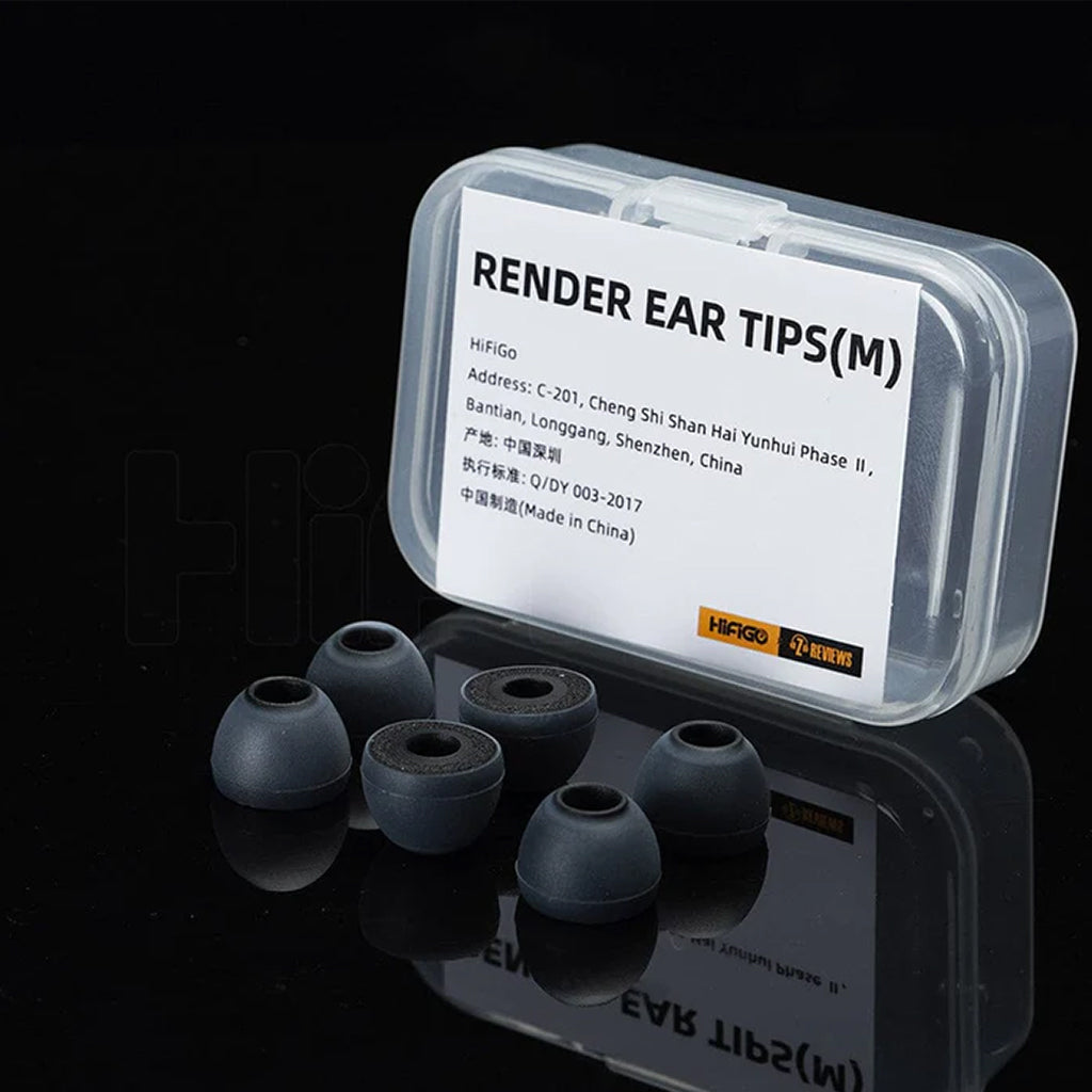 HiFiGo x ZEOS Render Silicone Memory Foam Eartips | Concept Kart