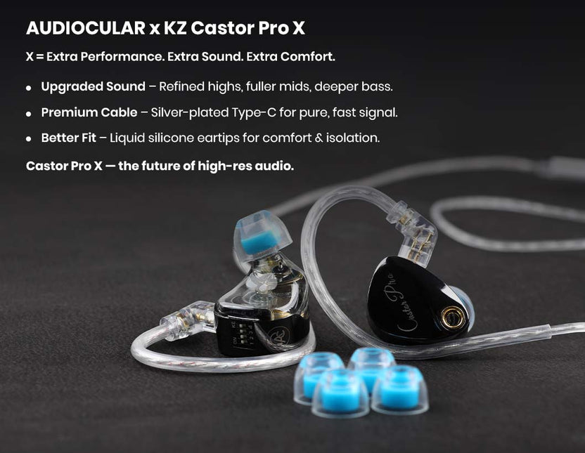 AUDIOCULAR x KZ Castor Pro x 10mm Dual Dynamic Driver IEM | Concept Kart