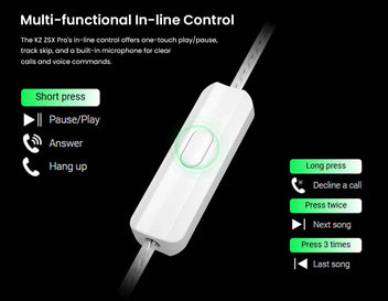 KZ ZSX PRO Dynamic Driver + 5 BA's Hybrid Driver IEM | Concept Kart