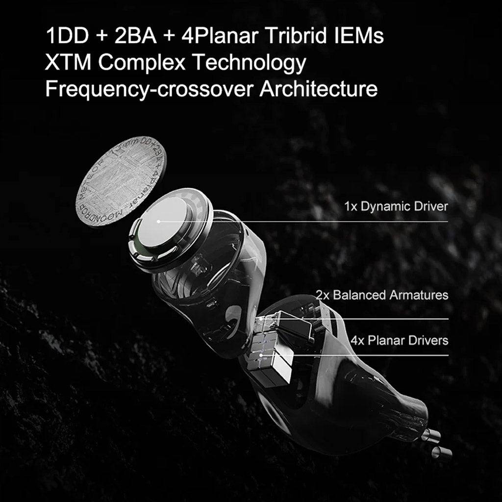 MOONDROP - Meteor 4 Planar+2BA+1 Dynamic Drivers Tribrid IEM | Concept Kart