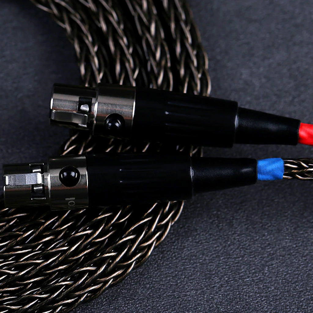 OPENHEART Titanium 16 Core Mini XLR Headphone Cable for Audeze ...