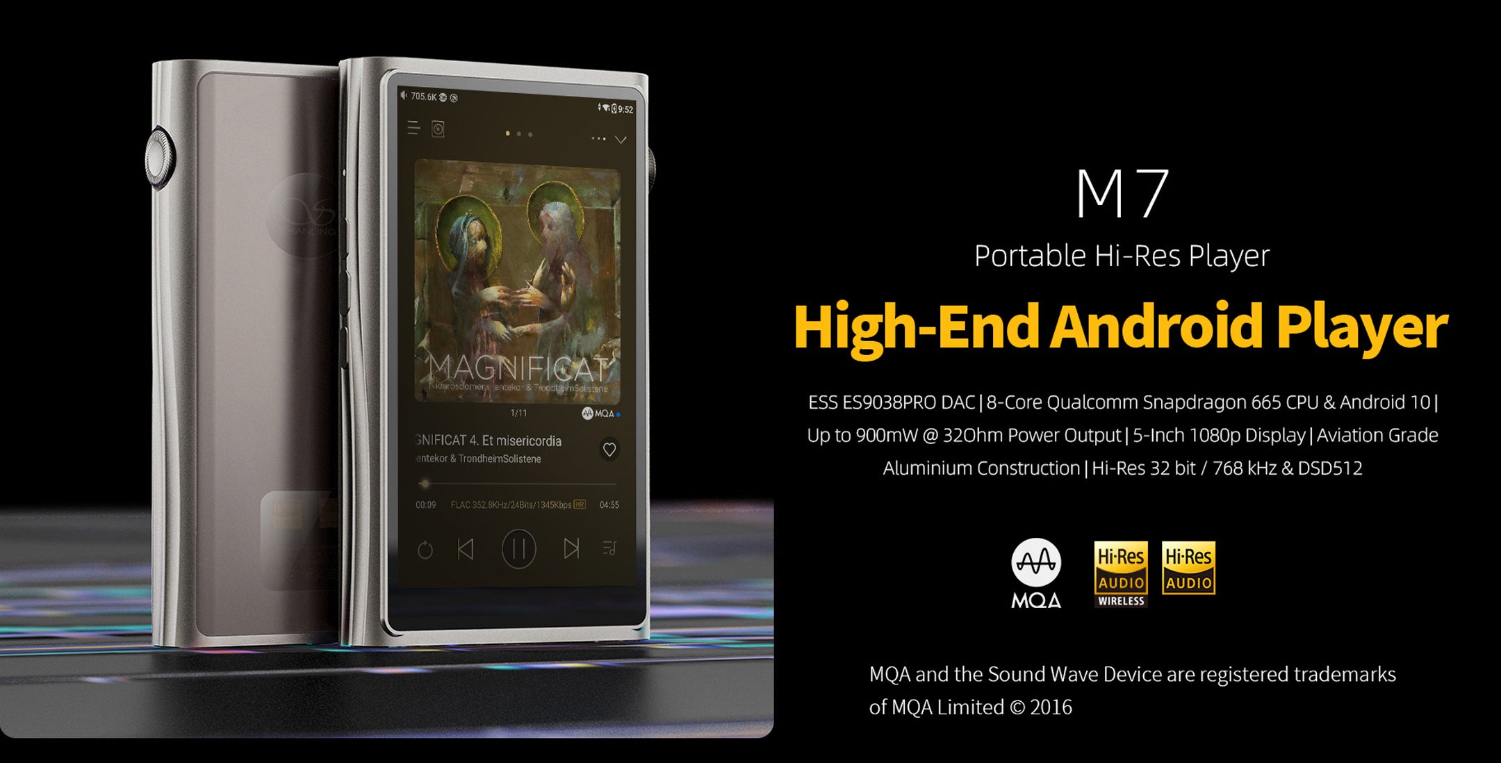 SHANLING M7 Portable Flagship Digital Audio Player | Concept Kart