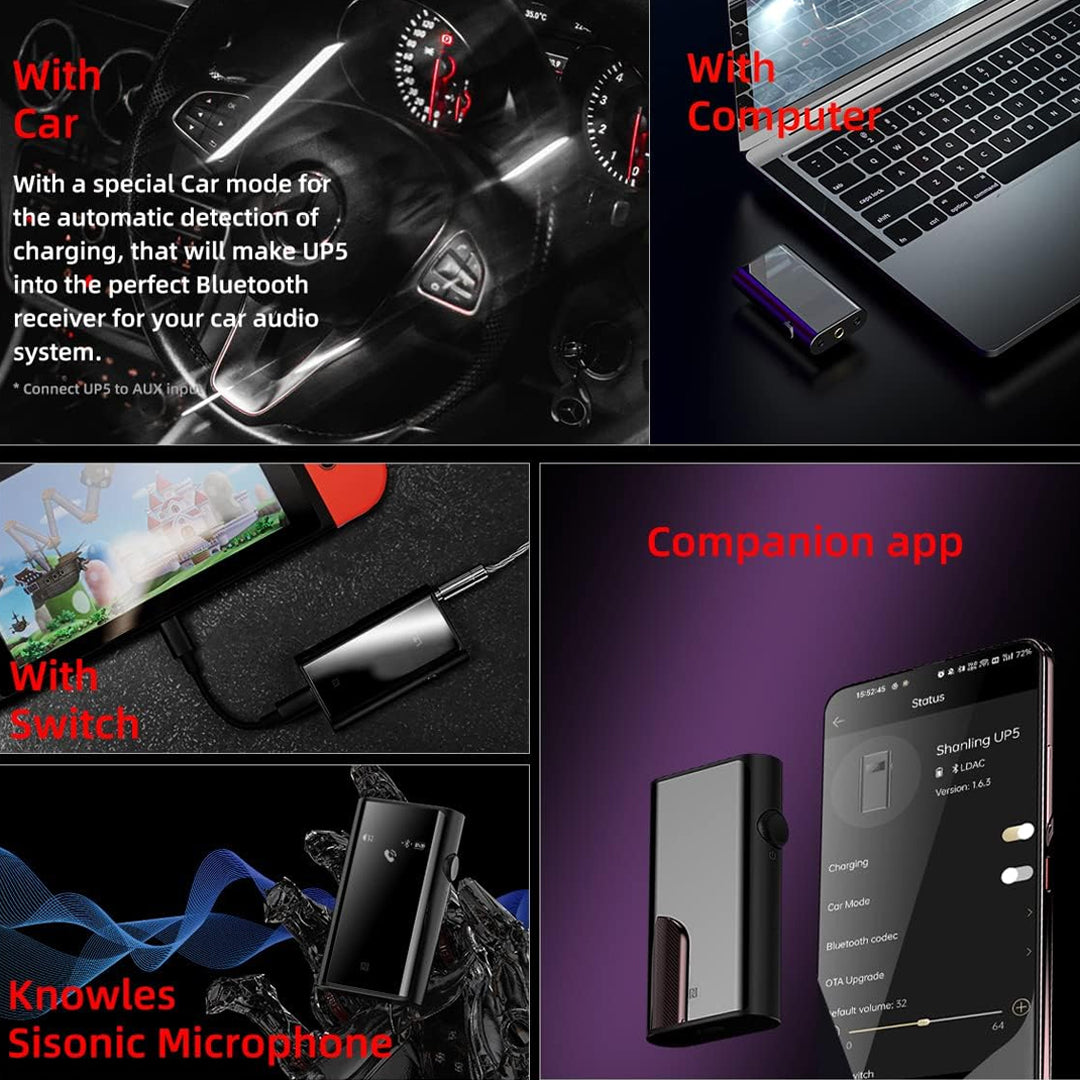 SHANLING UP5 Portable Bluetooth Headphone DAC & Amp | Concept Kart