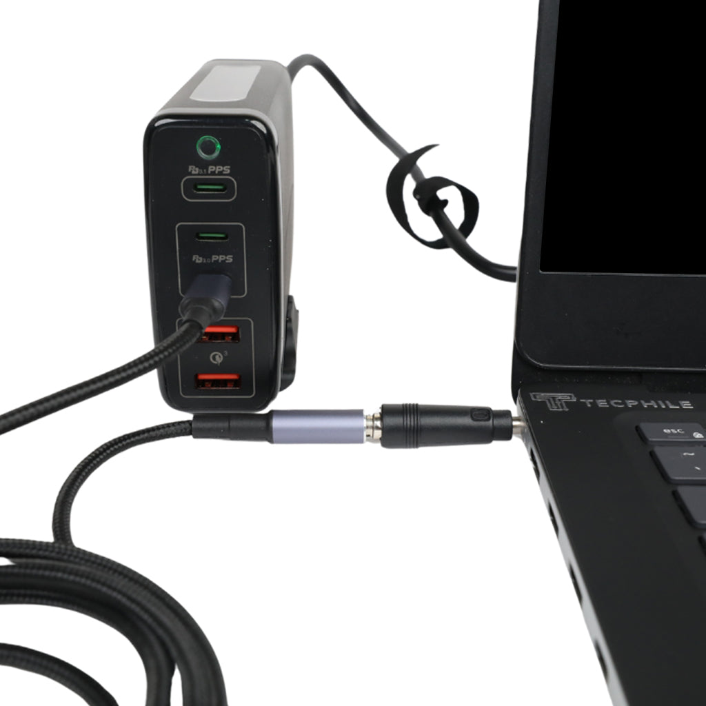 TECPHILE CA31X Multifunctional 8-Pin Laptop DC Power Adapter Kits ...