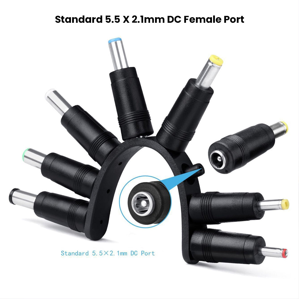 TECPHILE CA32X Multifunctional 8-Pin Laptop DC Power Adapter Kit ...