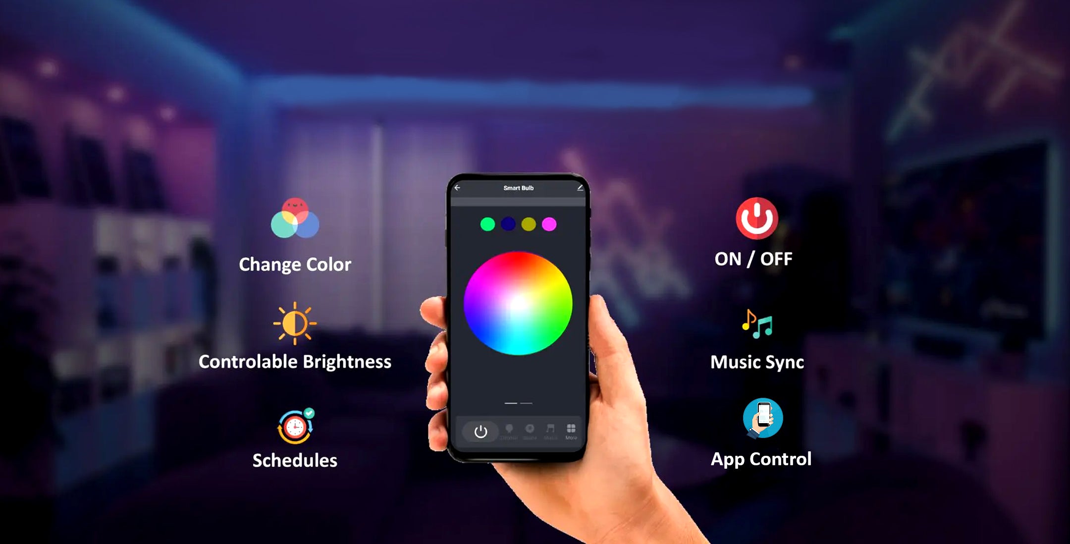 TECPHILE NX SK27 RGB Smart Star Light Led Bulb | Concept Kart