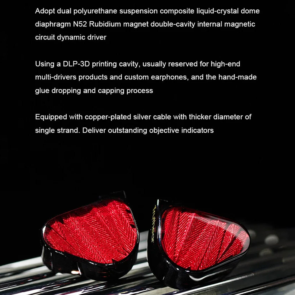 Truthear x Crinacle Zero IEM (RED) + AUDIOCULAR D11 Type C DAC Dongle ...