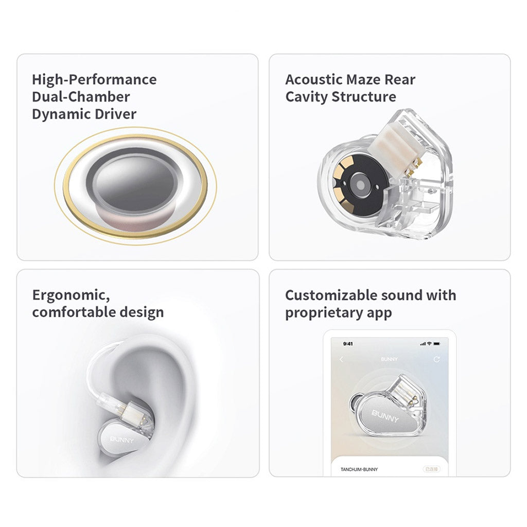 TANCHJIM- BUNNY Dual Chamber Dynamic Driver IEM | Concept Kart