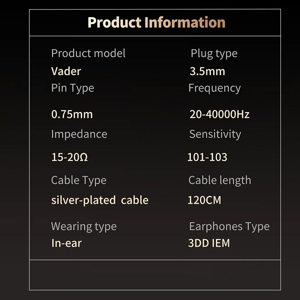 KZ Vader 8mm Triple Dynamic Driver IEM | Concept Kart