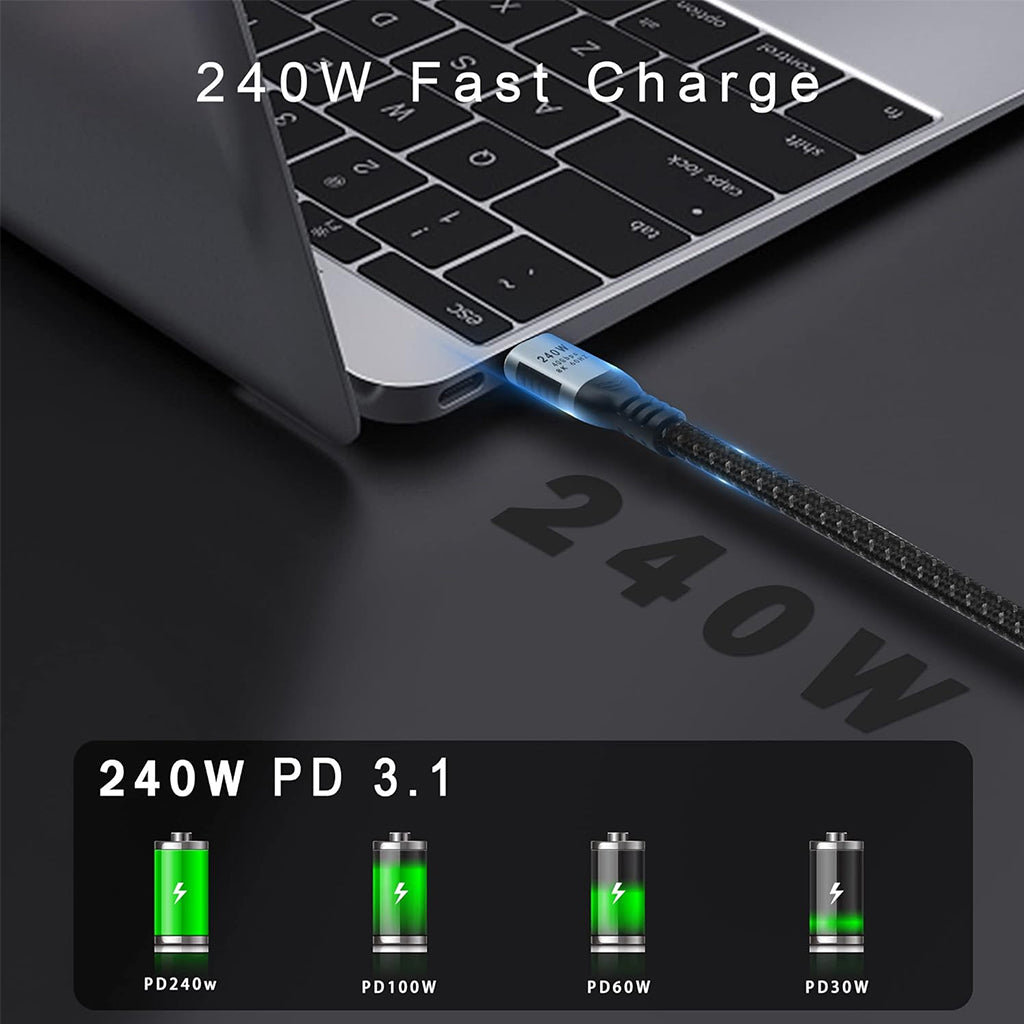 TECPHILE CC37, 240W Type C To Type C Cable | Concept Kart