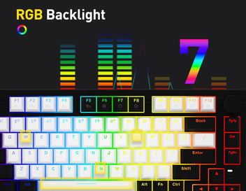 DAREU EK75 Mechanical Wired Gaming Keyboard with 75% TKL layout ...