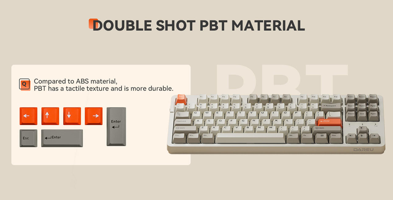 DAREU EK87Pro Mechanical Gaming Keyboard with Tri Modes & 80% Layout ...