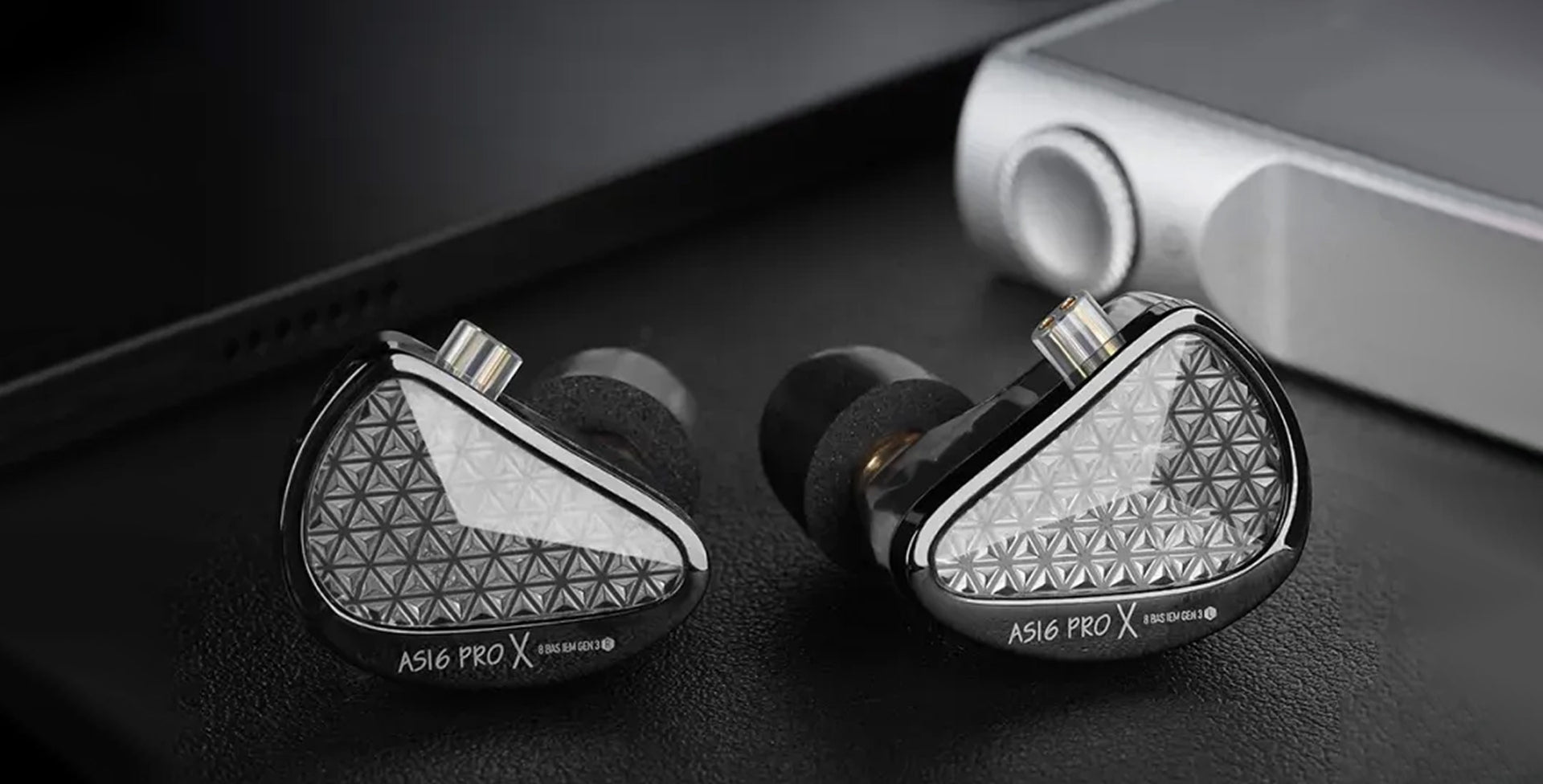 KZ AS16 Pro X 16 Balanced Armature Drivers In Ear Monitor | Concept Kart