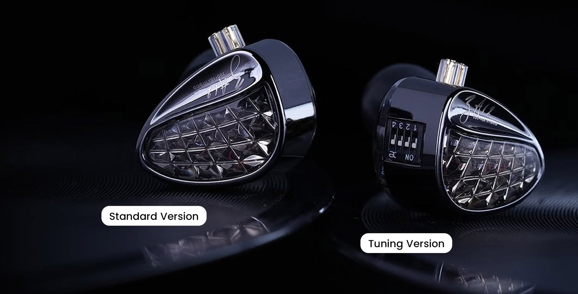 KZ ZA12 4BA+2DD Drivers Hybrid In Ear Monitor with Tuning switch ...