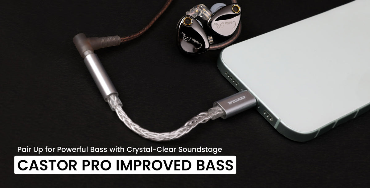 KZ Castor Pro (Improved Bass) IEM + AUDIOCULAR D07 Slim DAC & Amp ...