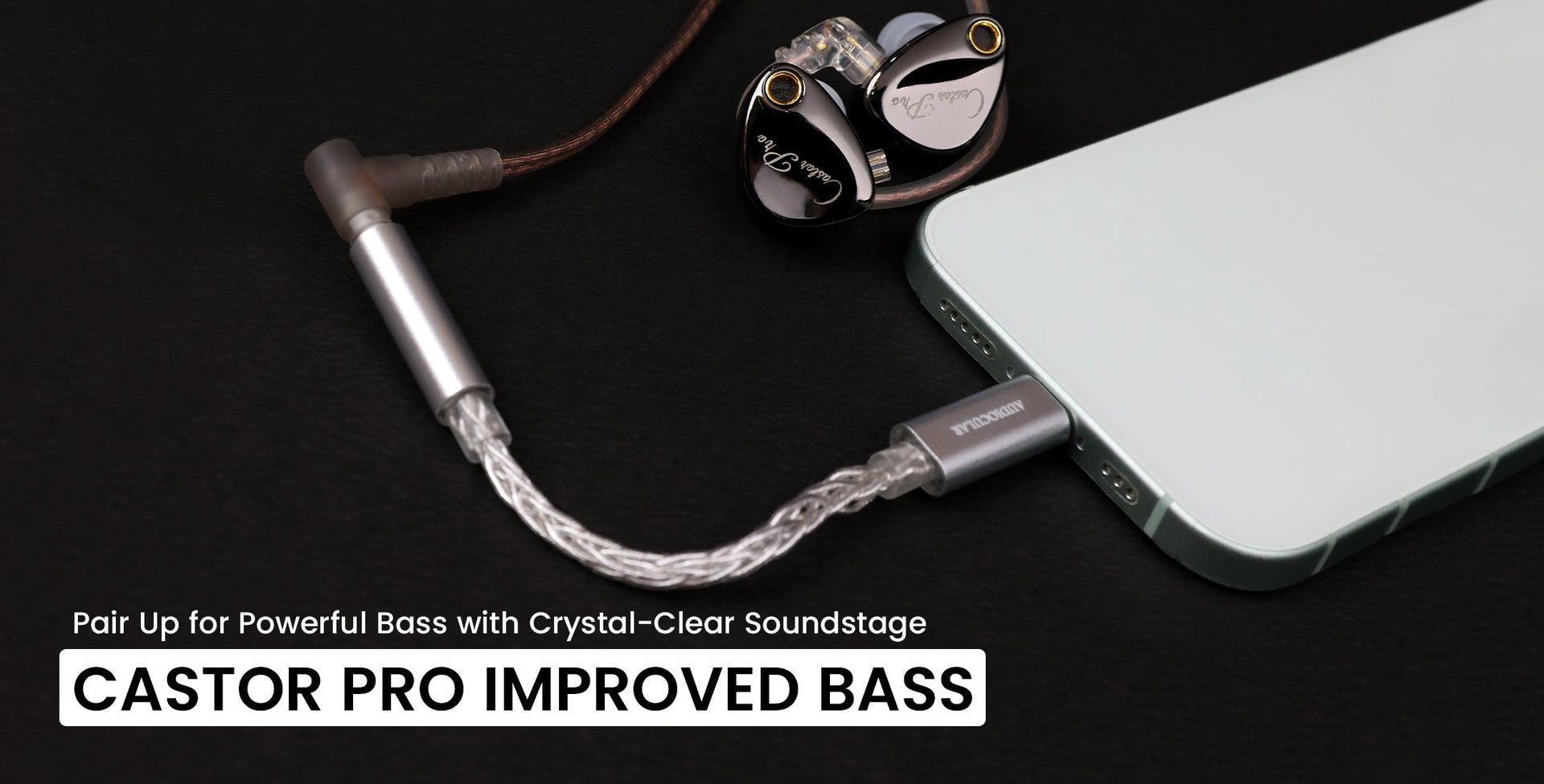 KZ Castor Pro (Improved Bass) IEM + AUDIOCULAR D07 Slim DAC & Amp ...