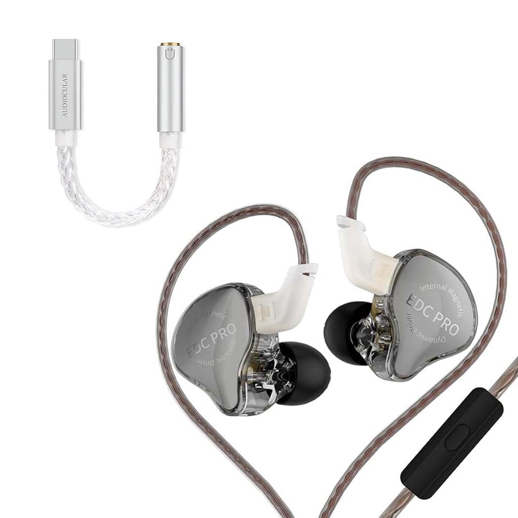 KZ EDC PRO Dynamic Driver IEM + AUDIOCULAR D07 Slim DAC & Amp | Concept ...