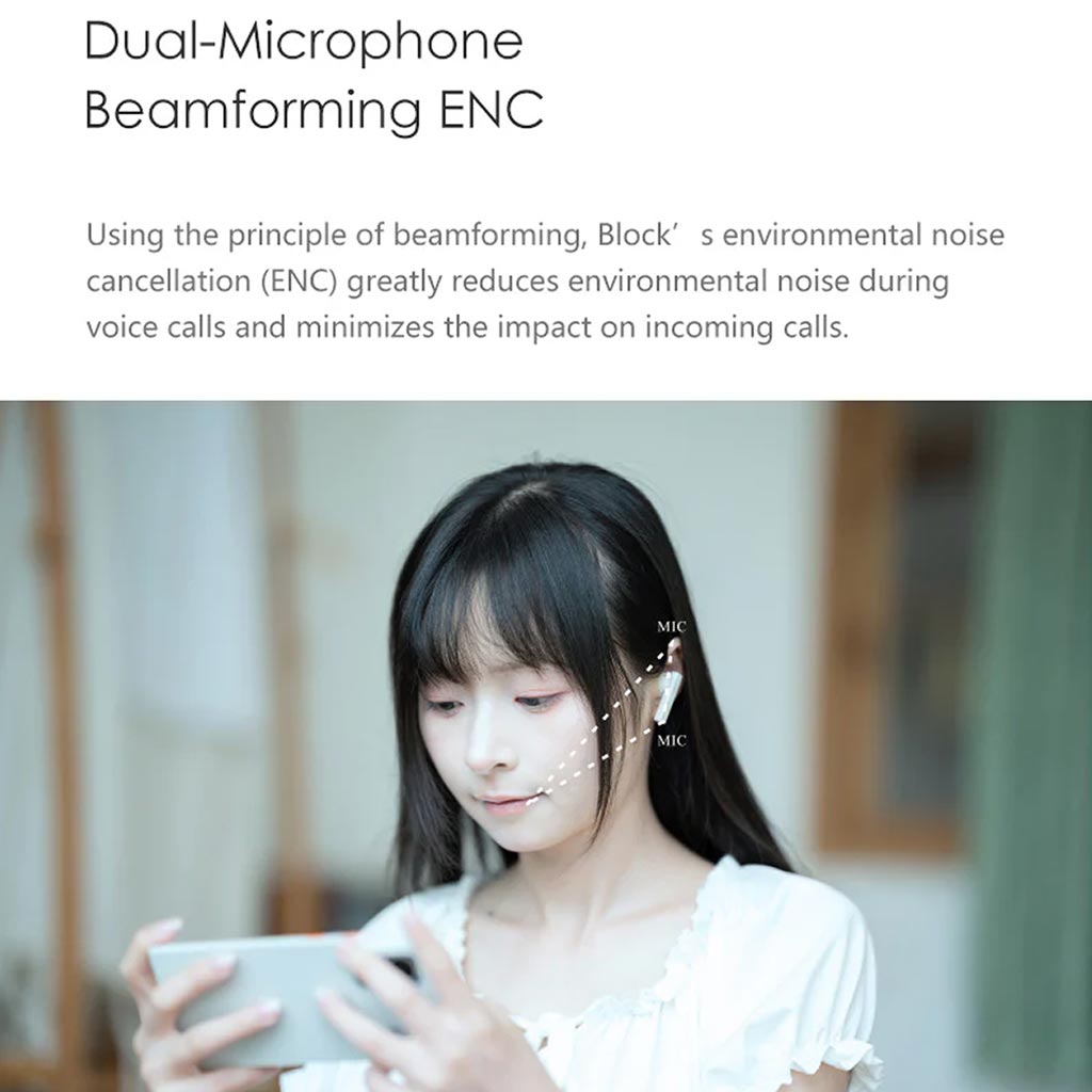 Moondrop BLOCK V5.4 Bluetooth True Wireless TWS Earbuds | Concept Kart