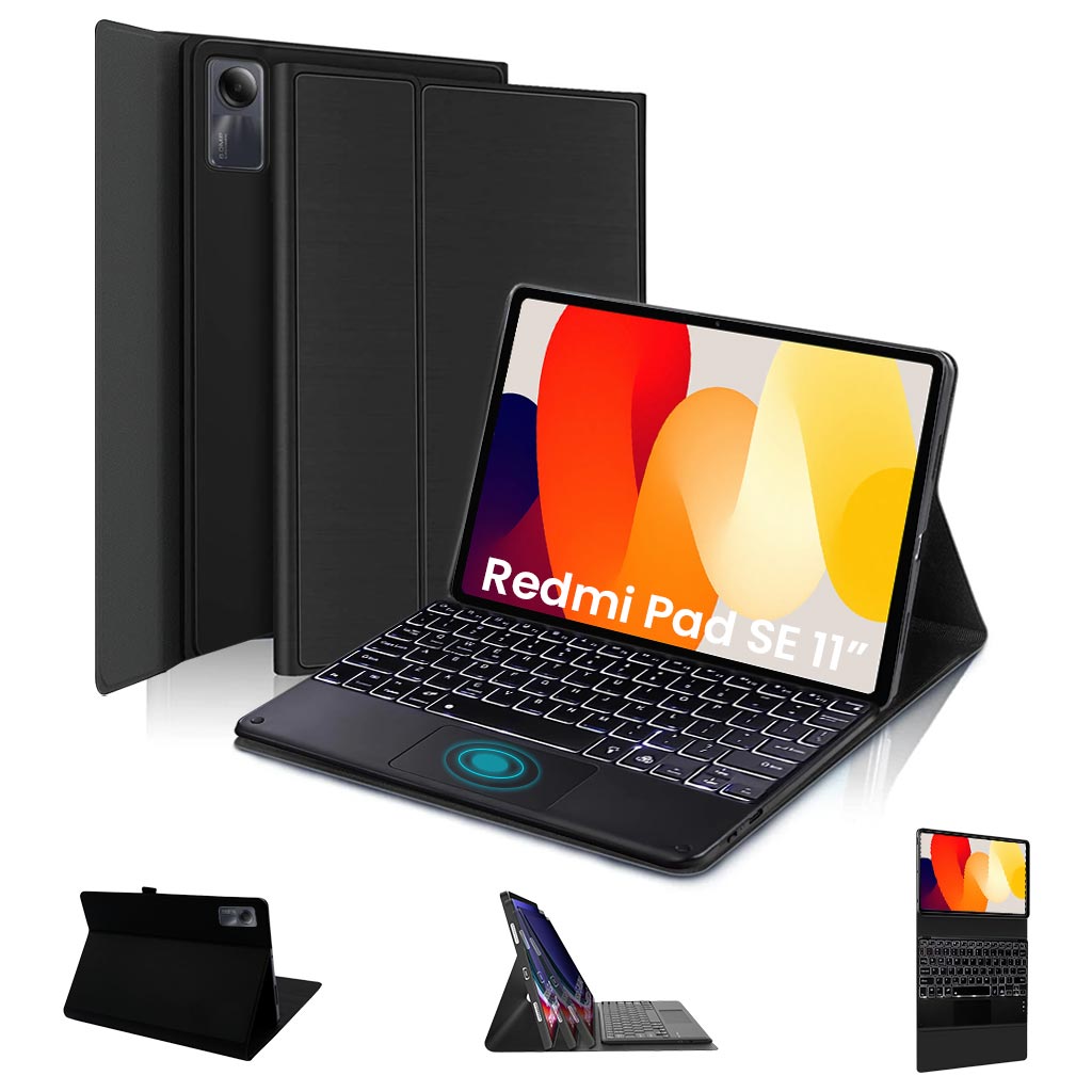 Keyboard Case Cover for Xiaomi Redmi Pad SE 11" (2023) & Pad 2 11 ...