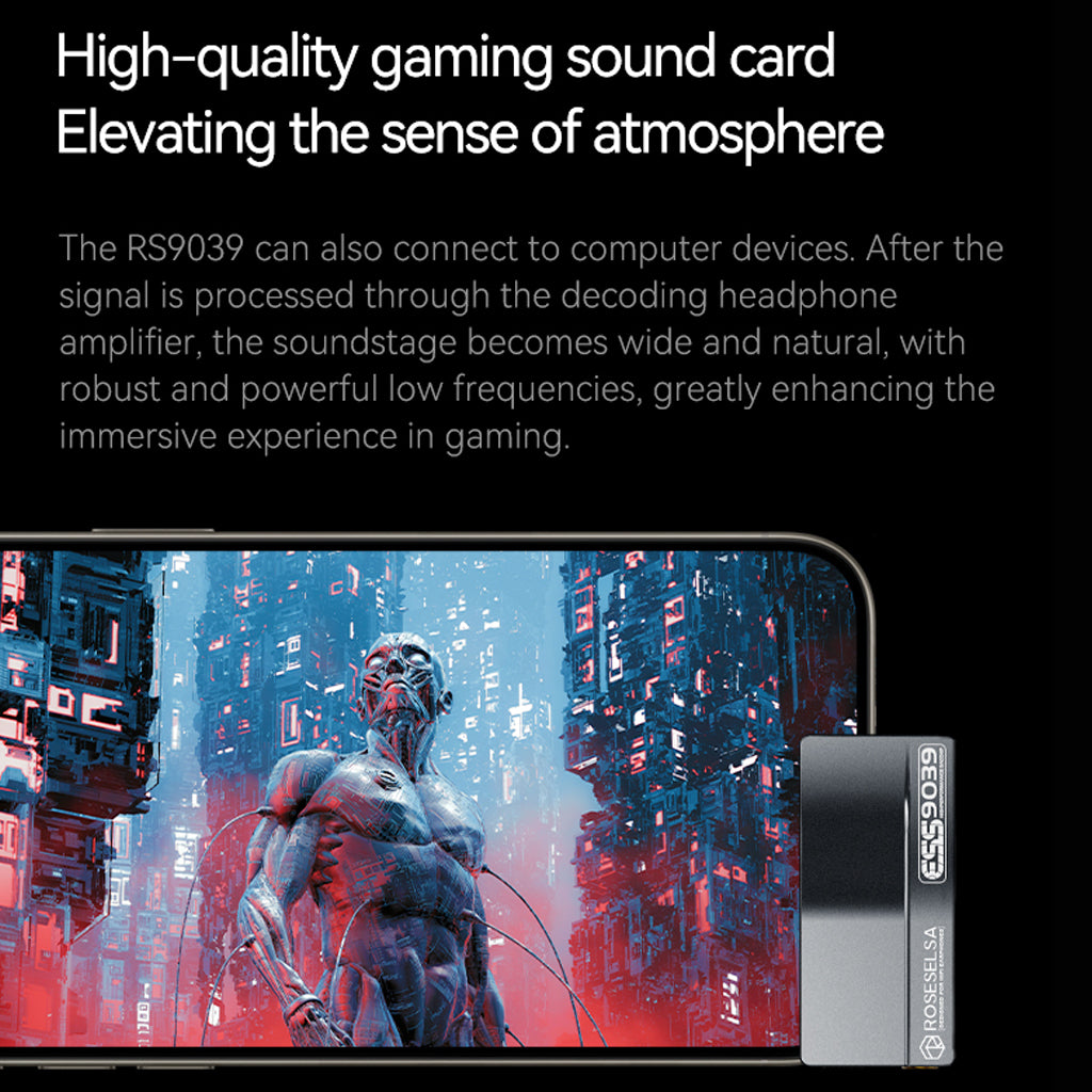 ROSESELSA RS 9039 ES9039Q2M Portable Flagship DAC/Amp | Concept Kart