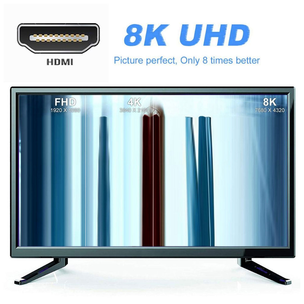 8K Mini HDMI to HDMI Adaptor U Shaped 2.1 HDMI Female to Male HDMI ...