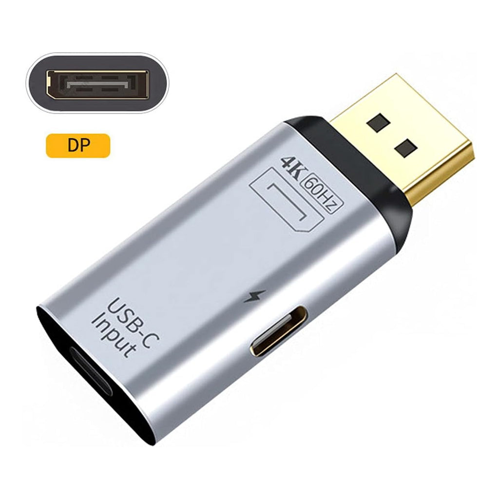 TECPHILE DisplayPort/Mini DP USB C 4K60Hz 100W Converter | Concept Kart