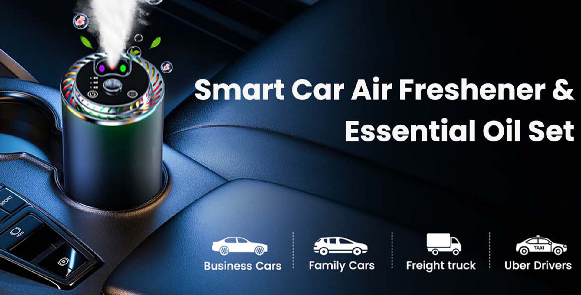 Z11-B Car Air Freshener Automatic Diffuser with Laser Starlight Projec ...