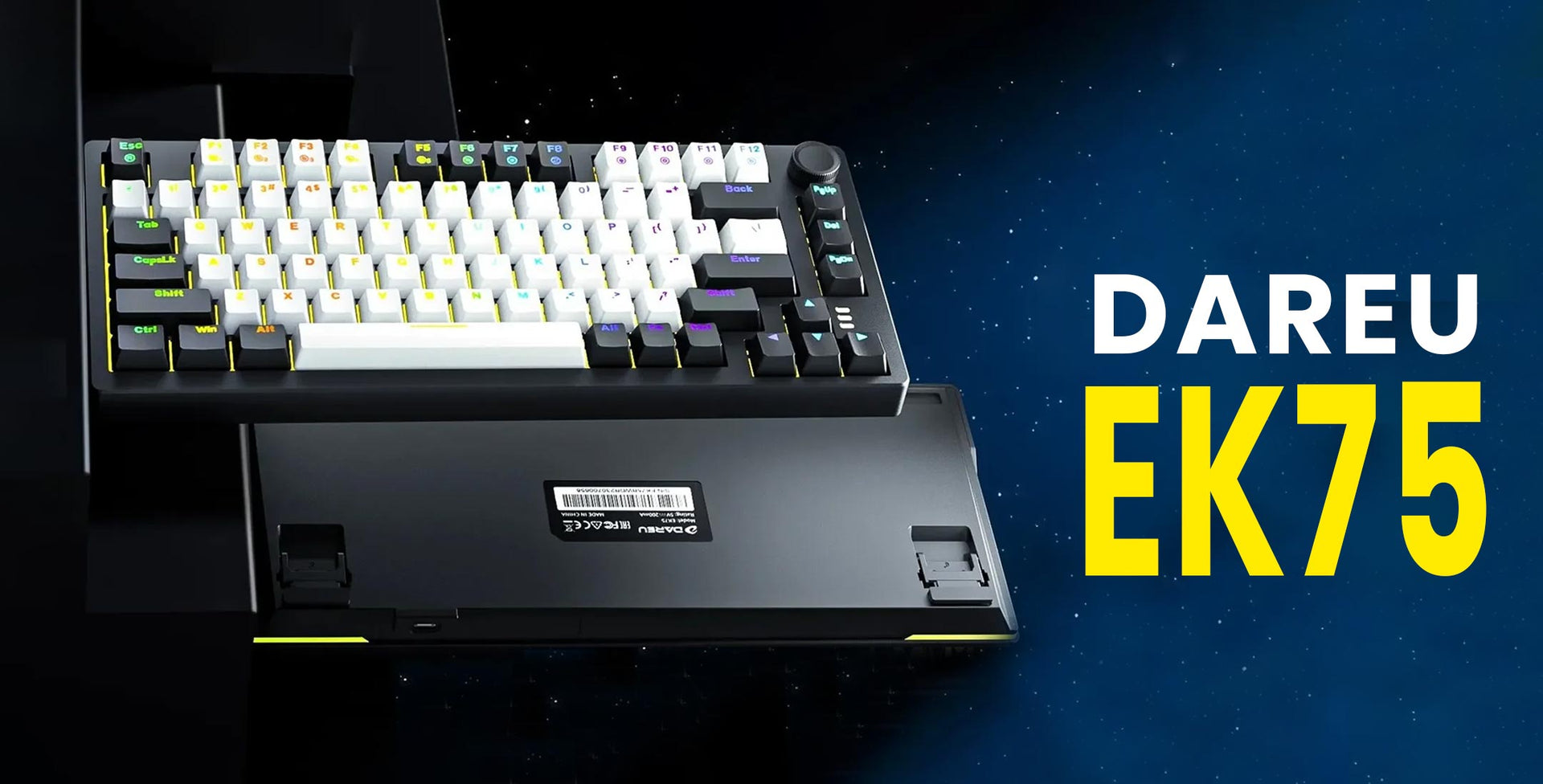 DAREU EK75 Mechanical Wired Gaming Keyboard with 75% TKL layout ...