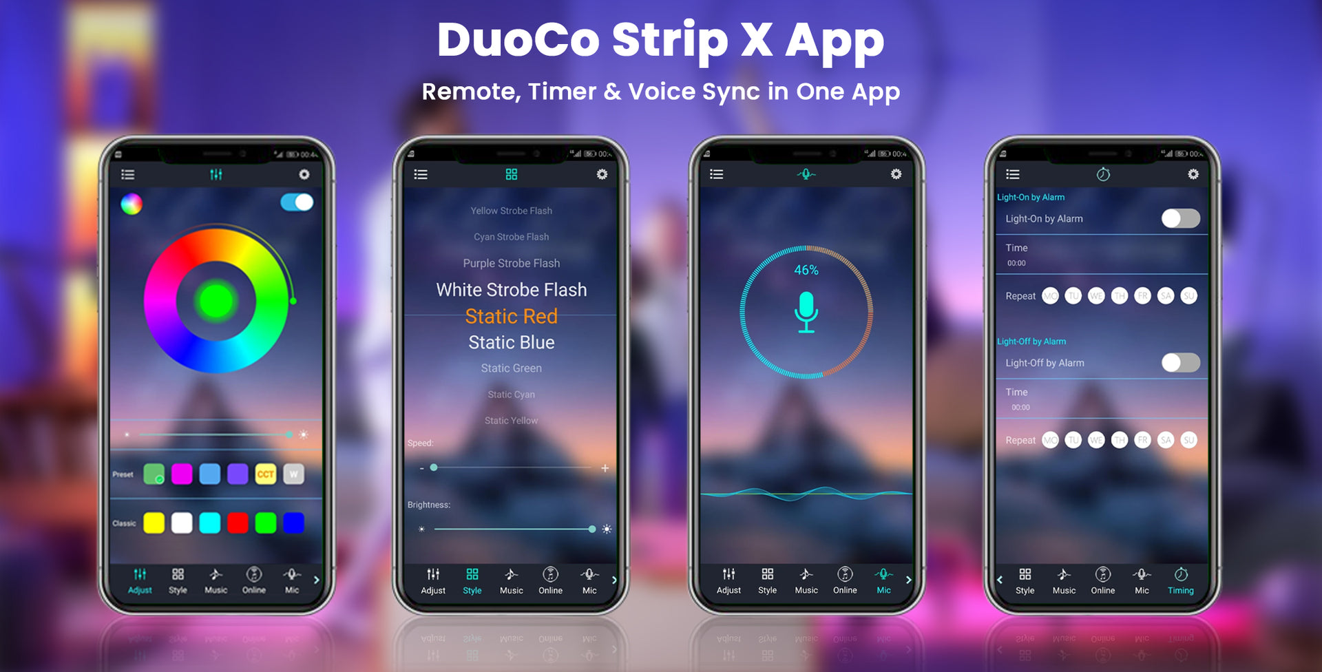 TECPHILE RGB Neon Strip Light with App & Remote Control | Concept Kart