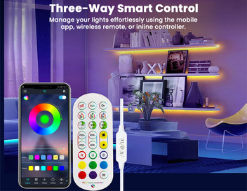 TECPHILE RGB Neon Strip Light with App & Remote Control | Concept Kart