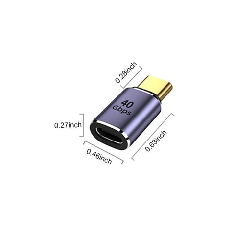 TECPHILE 100W Type C Female to Type C Male Magnetic Adapter | Concept Kart