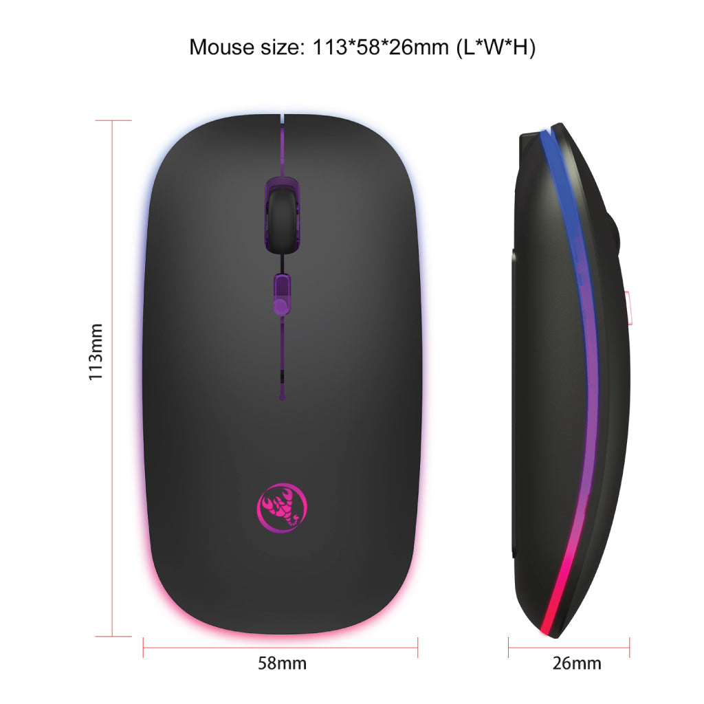 HXSJ T18 Dual Mode Bluetooth Wireless Mouse | Concept Kart
