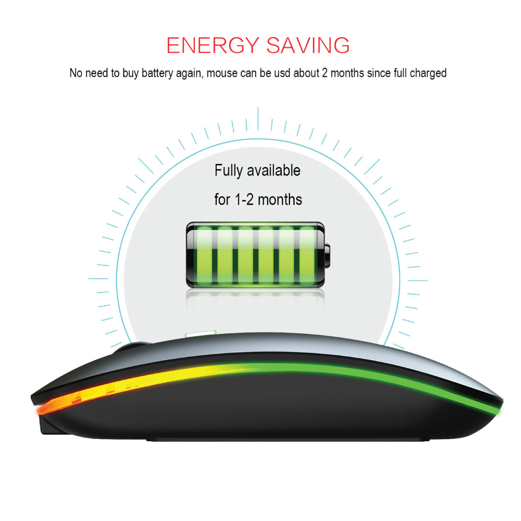 HXSJ T18 Dual Mode Bluetooth Wireless Mouse | Concept Kart