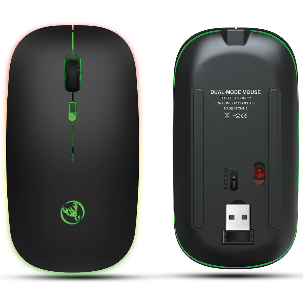 HXSJ T18 Dual Mode Bluetooth Wireless Mouse | Concept Kart