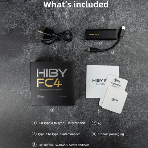 HiBy FC4 Portable USB DAC & Amp | Concept Kart
