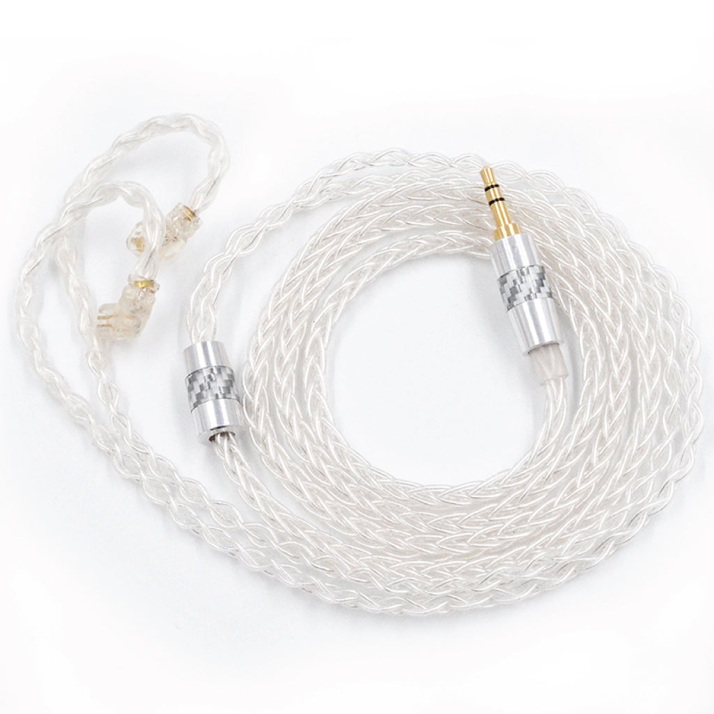 KZ 8 Core Silver Plated Upgrade Cable for IEM | Concept Kart